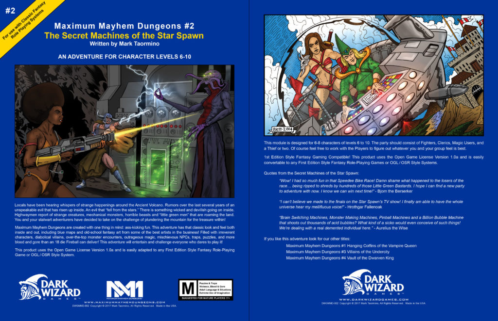 Secret Machines of the Star Spawn – Softcover Book + PDF – Dark Wizard Games